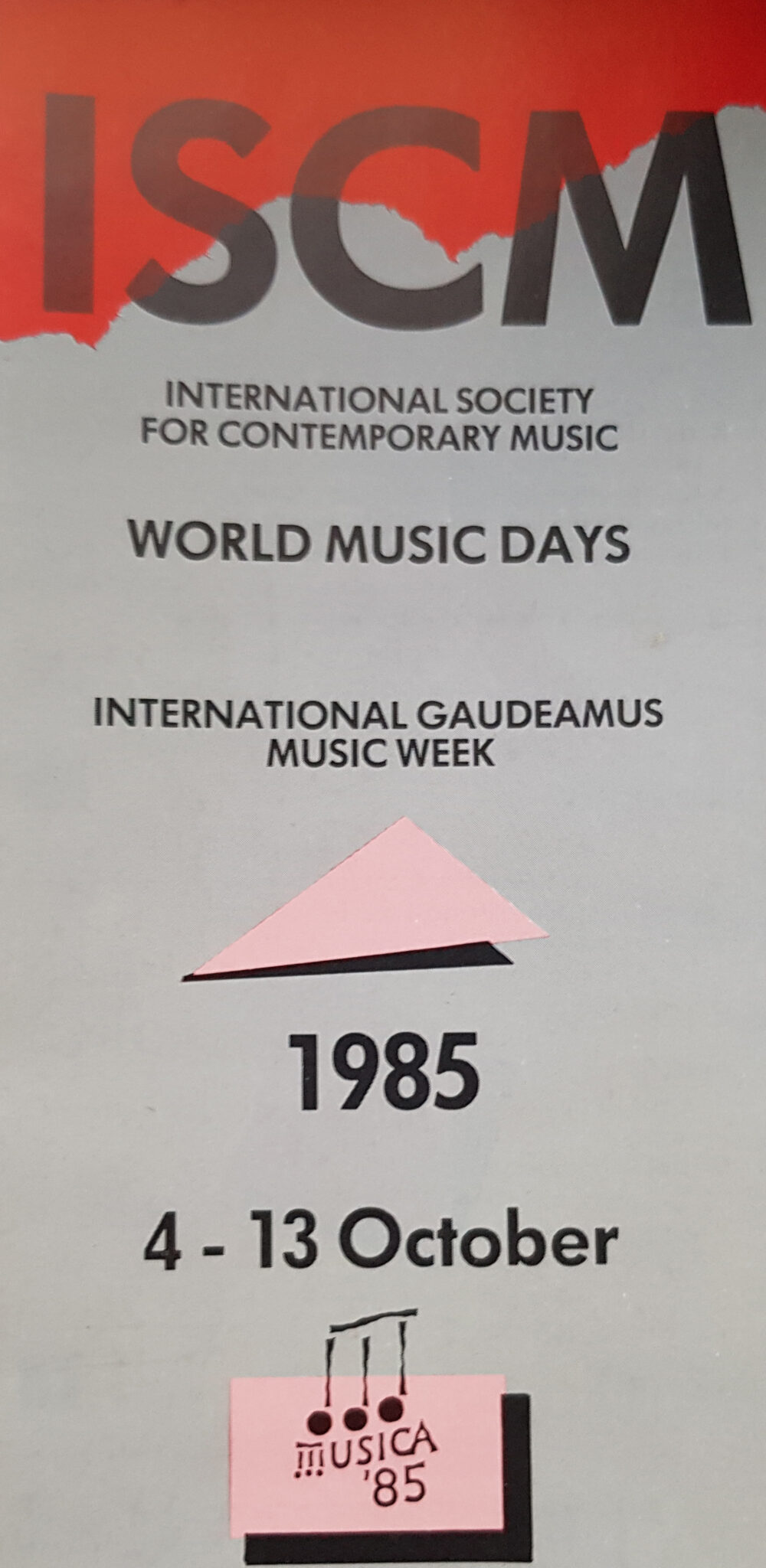 1985 Netherlands - ISCM – International Society for Contemporary Music